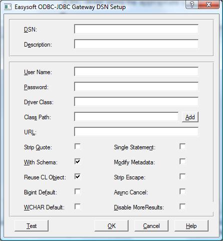 Easysoft ODBC-JDBC Gateway User's Guide - Configuration